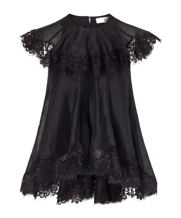 Zimmermann Lace-trimmed Voile Blouse