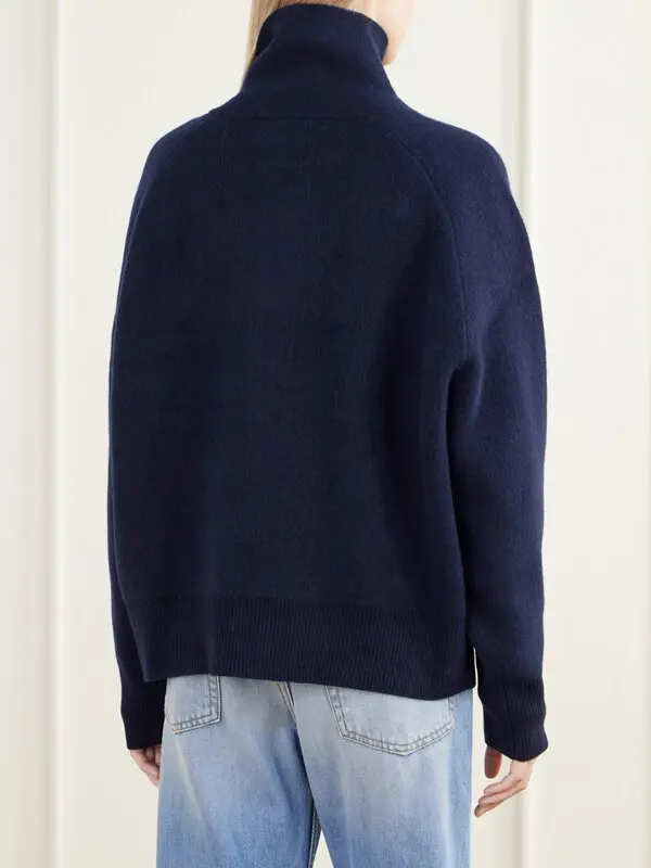 Guest In Residence Rib-trimmed Felted Jacket