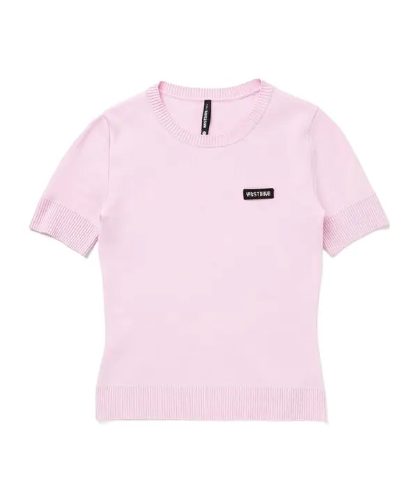 WRSTBHVR Logo-patch Short-sleeve Sweater