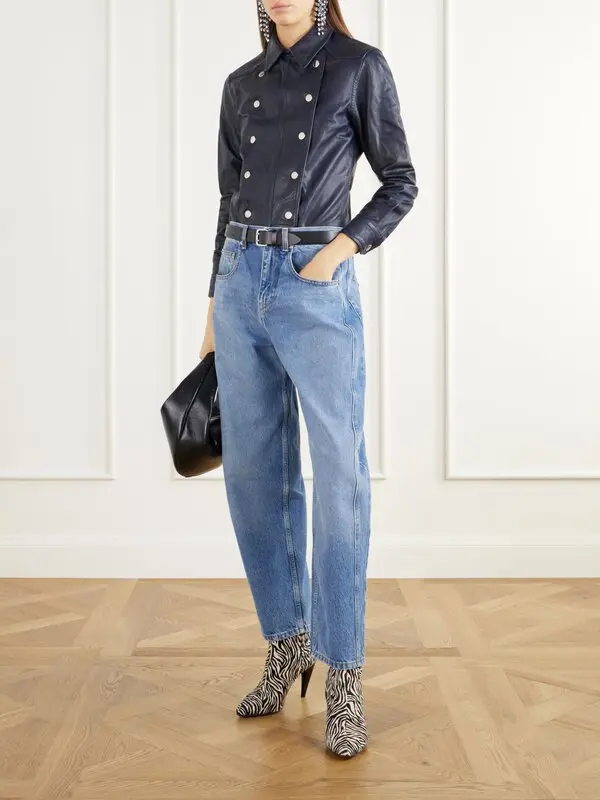 Isabel Marant Étoile Valdy Leather Shirt