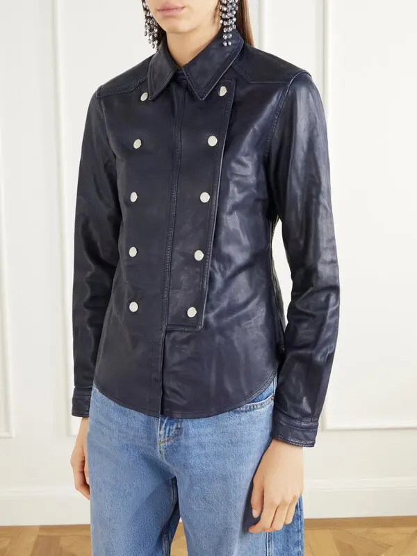Isabel Marant Étoile Valdy Leather Shirt