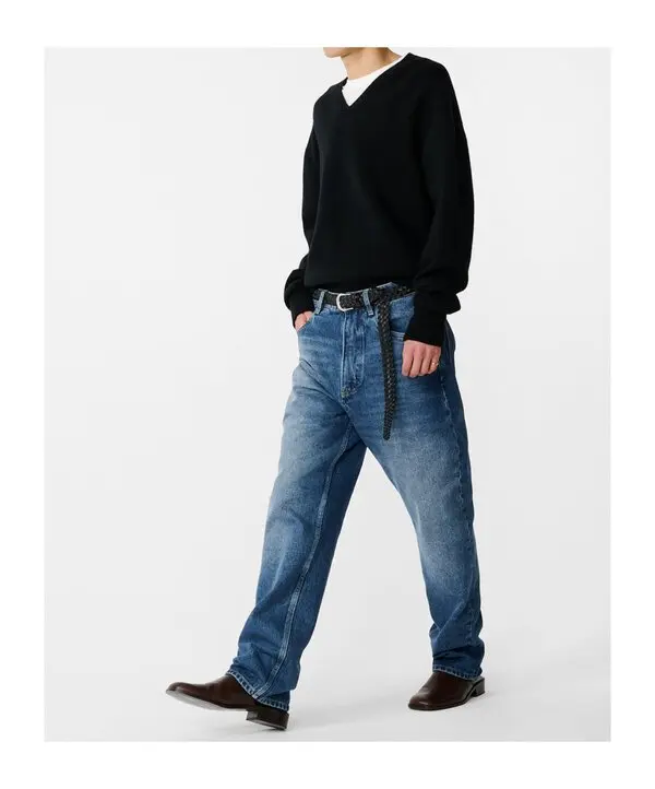 Studio Nicholson V-neck Long-sleeve Knit Top