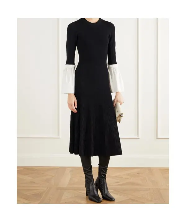 Simkhai Maelle Ribbed Knit Midi Dress