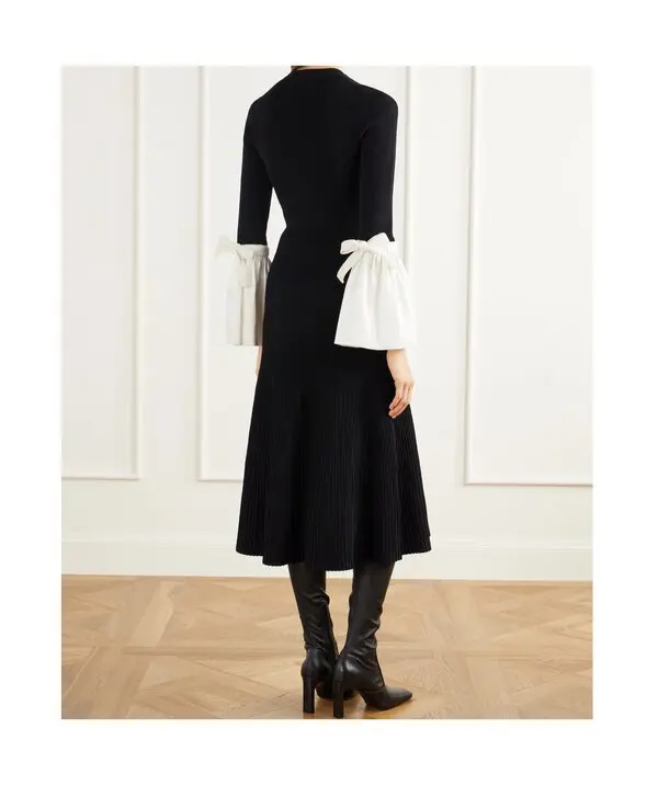 Simkhai Maelle Ribbed Knit Midi Dress