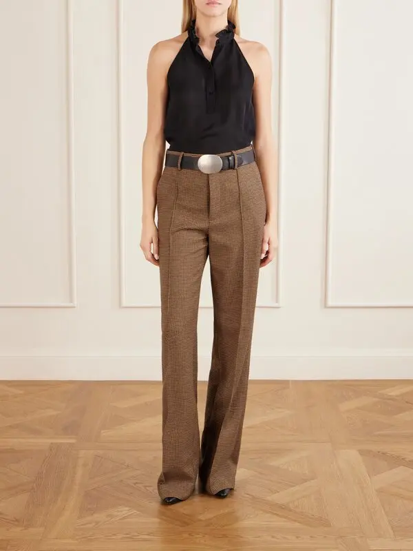 NILI LOTAN Georgette Halterneck Blouse