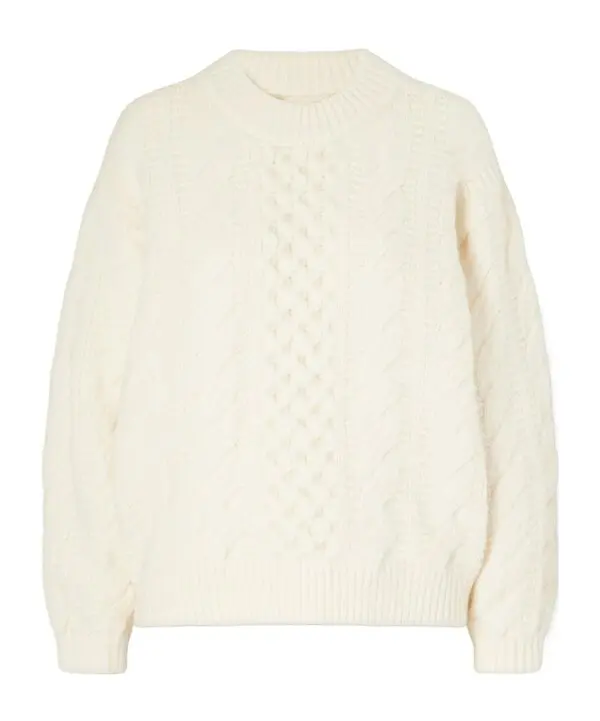 DÔEN Cable-knit Wool And Cashmere-blend Sweater