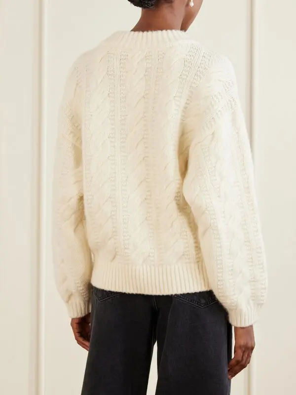 DÔEN Cable-knit Wool And Cashmere-blend Sweater