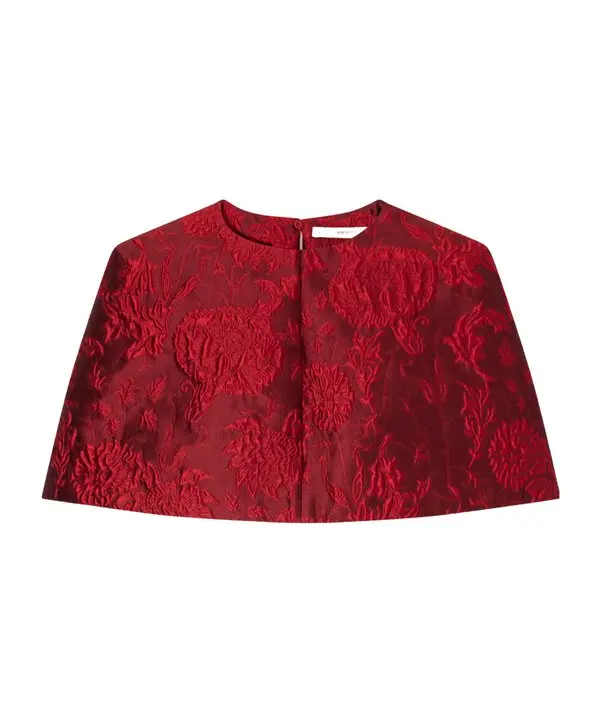 EMILIA WICKSTEAD Floral-cloqué Cape
