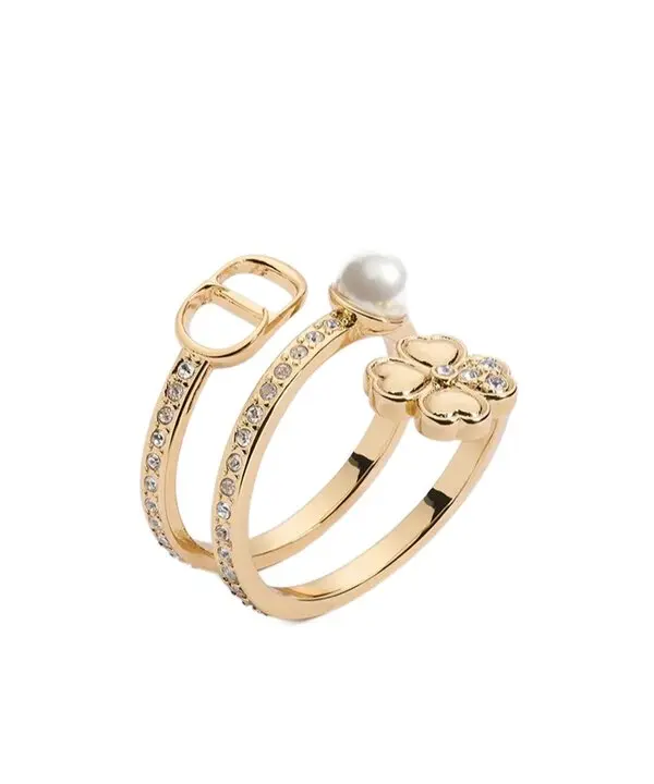Dior Cd Pearly Clover Ring