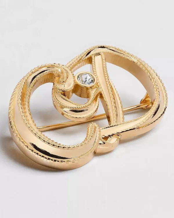 Dior Cd Ribbon Brooch
