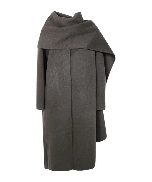 Soeur Finn Draped Wool Coat
