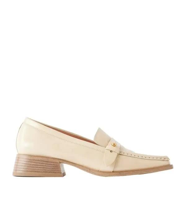 Zimmermann Leather Loafers - Nude