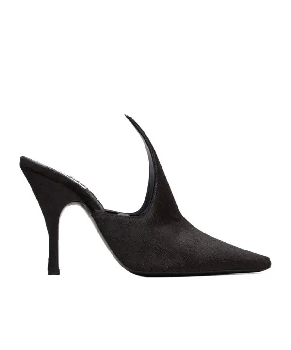 Alaïa Calf-hair Mules - Black