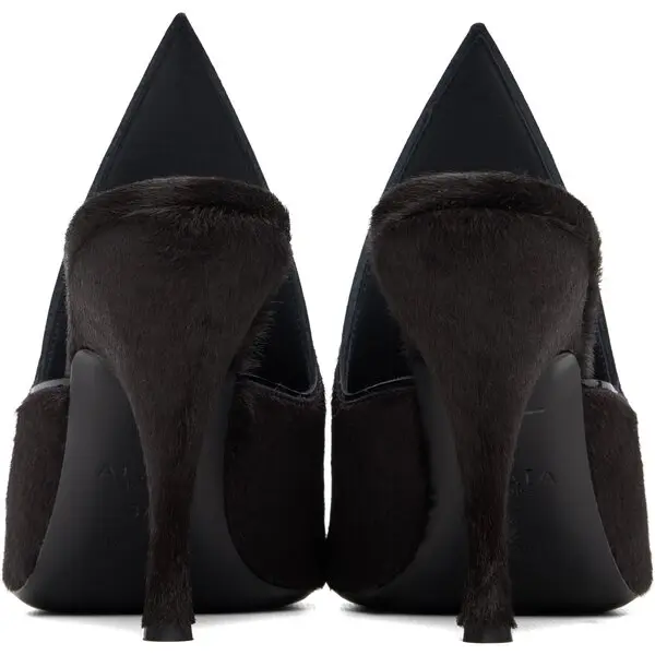 Alaïa Calf-hair Mules - Black