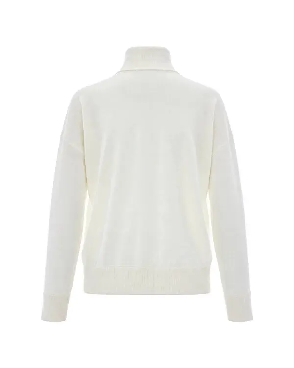 Patrizia Pepe Half-zip Stand Collar Knit Sweater