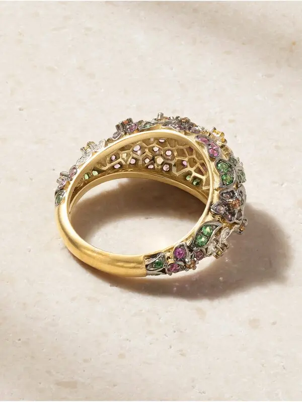 Yvonne Léon 9-karat And White Gold Multi-stones Ring