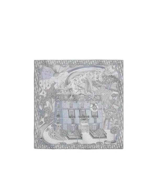 Dior Avenue90 Square Scarf - Gray