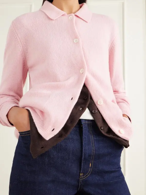 Daughter Wool Polo Cardigan