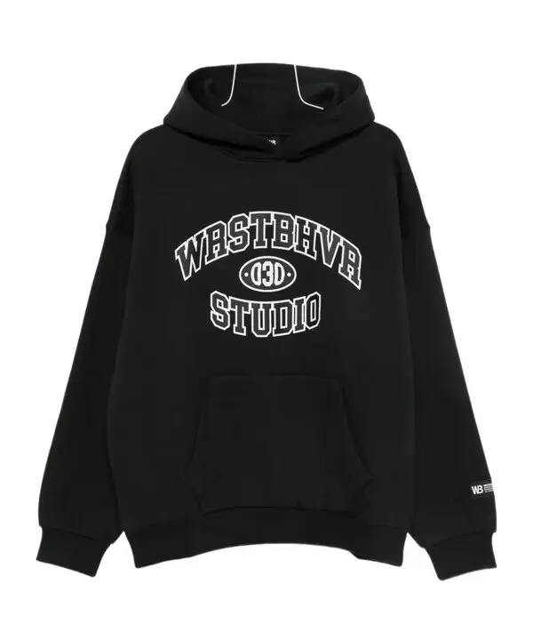 WRSTBHVR Logo-print Hoodie - Black