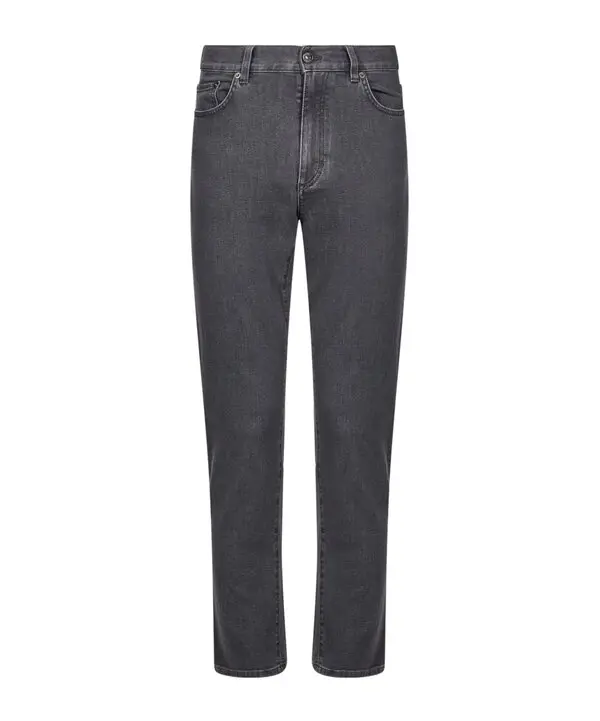 Zegna Logo-patch Straight-leg Jeans