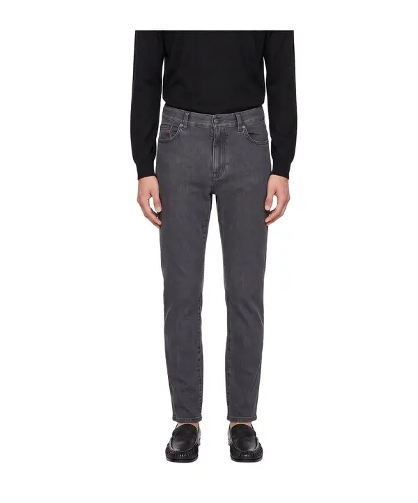 Zegna Logo-patch Straight-leg Jeans