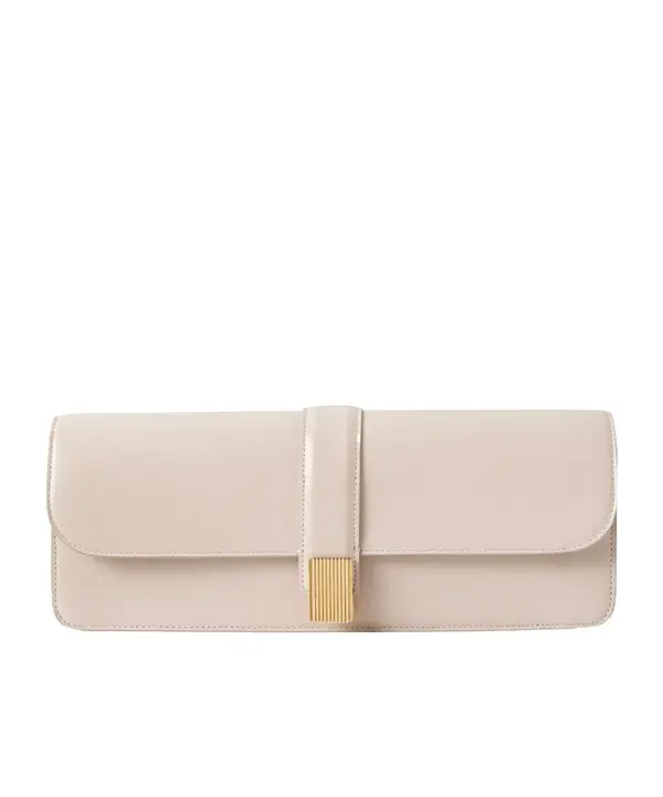 Khaite Leather Clutch - Nude