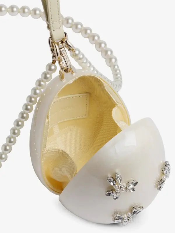 Simone Rocha Crystal-embellished Faux-pearl Mini Bag