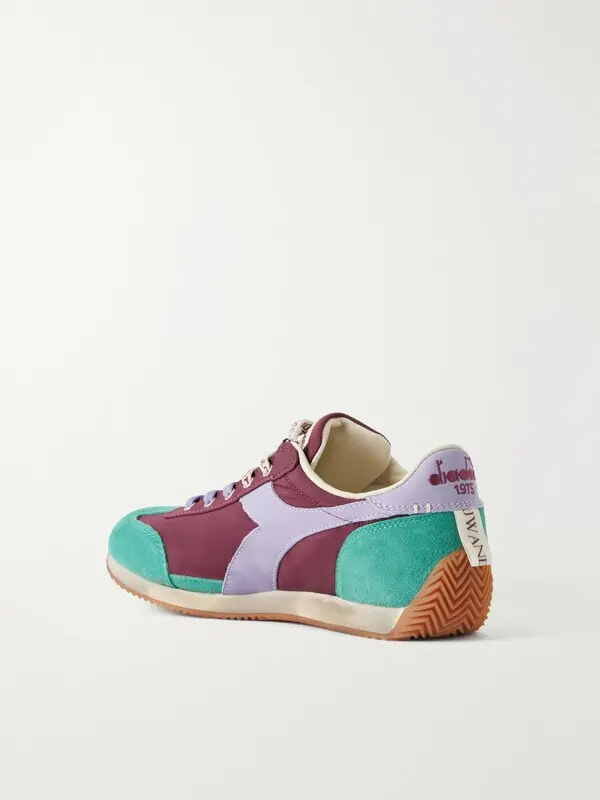 J.W.ANDERSON Leather And Suede-trimmed Shell Sneakers - Multicolor