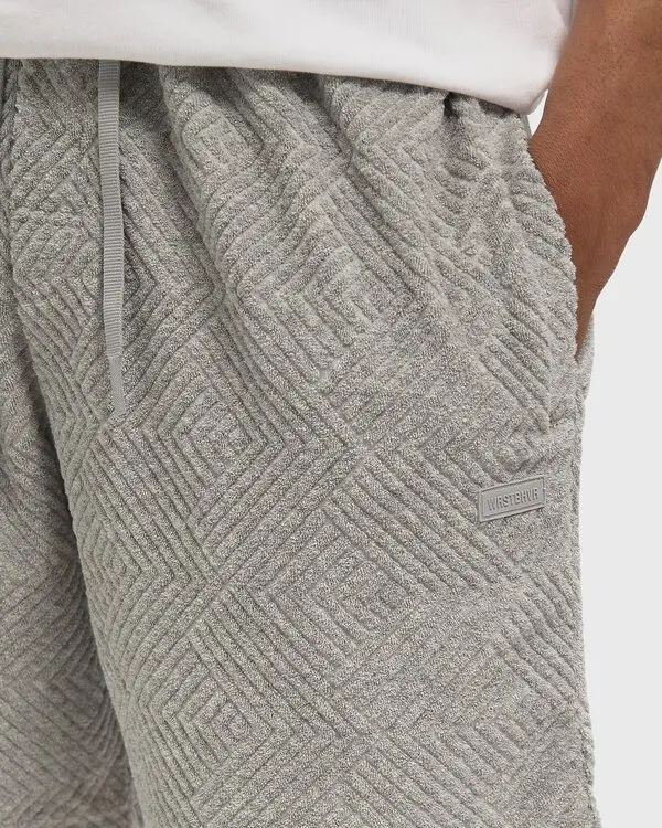WRSTBHVR Fred V2 Geometric-patterned Terry-cloth Shorts