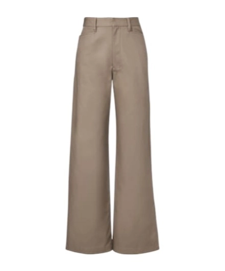 LEMAIRE Cotton Twill Wide-leg Pants - Brown