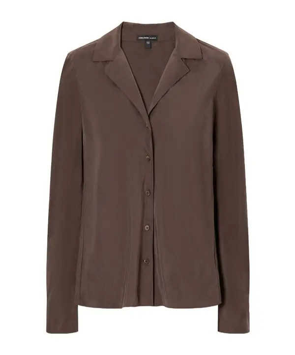 JAMES PERSE Minimal Long-sleeve Shirt - Brown