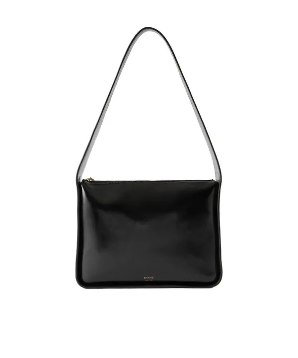 Khaite Textured-leather Shoulder Bag - Black