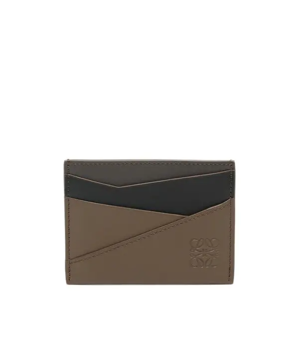 Loewe Puzzle Flat Card Holder - Brown