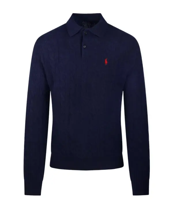 Ralph Lauren Polo Long-sleeved Knitted Polo Shirt
