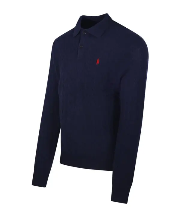 Ralph Lauren Polo Long-sleeved Knitted Polo Shirt
