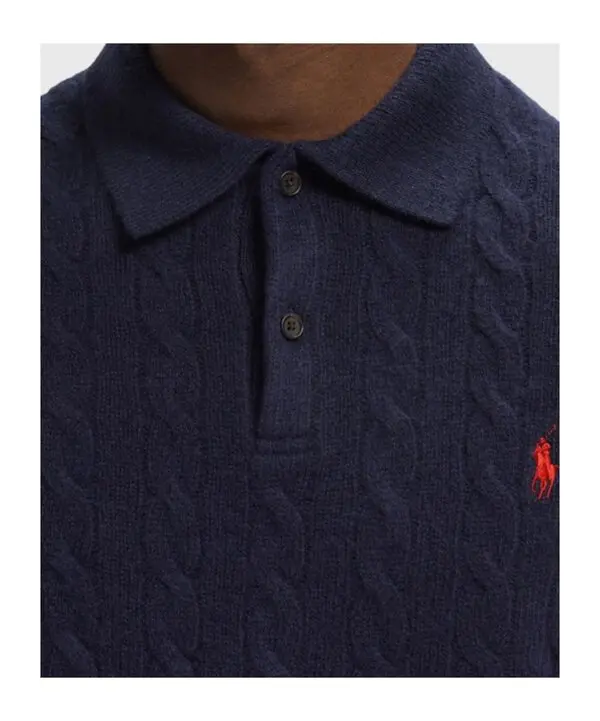 Ralph Lauren Polo Long-sleeved Knitted Polo Shirt
