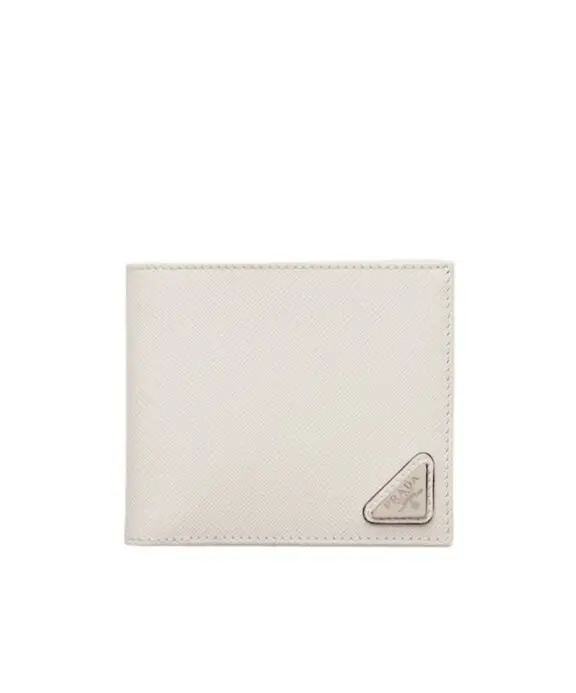 Prada Logo Wallet - Off-white