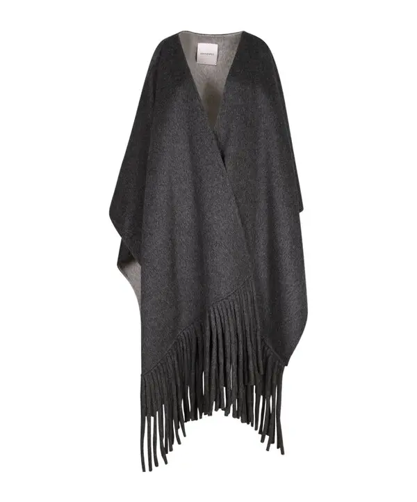 ERMANNO FIRENZE Fringed Cape