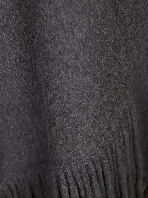 ERMANNO FIRENZE Fringed Cape