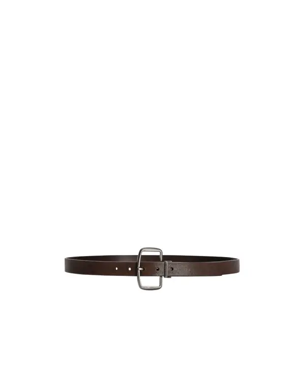 Dolce & Gabbana Rectangle-buckle Leather Belt
