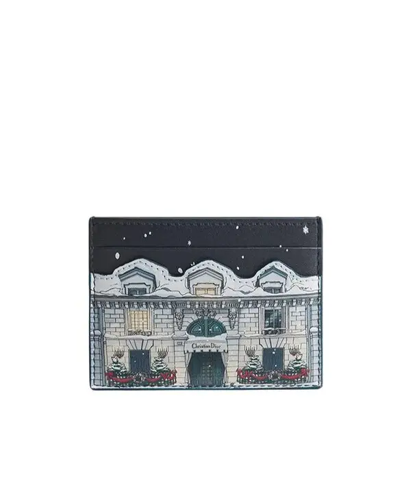 Dior Freesia Card Holder - Gray