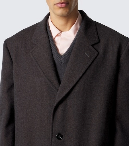 LEMAIRE Chesterfield Wool And Cotton Overcoat