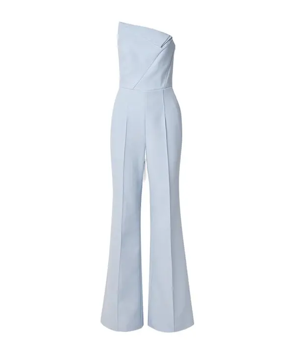 Roland Mouret Strapless Crepe Jumpsuit