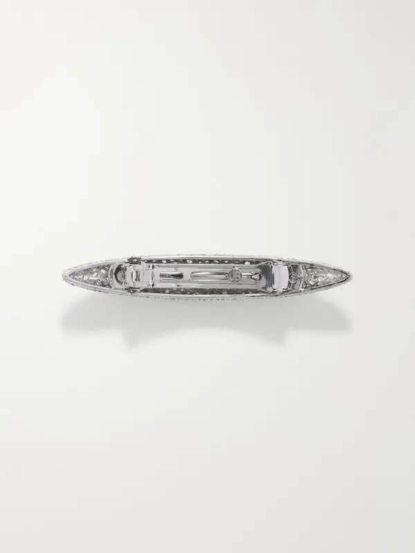 JENNIFER BEHR Crystal-embellished Silver-tone Metal Hairclip