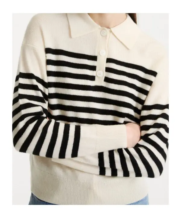 Marella Cashmere And Wool Polo Jumper