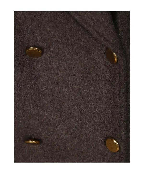 P.a.r.o.s.h Double Breasted Coat - Brown