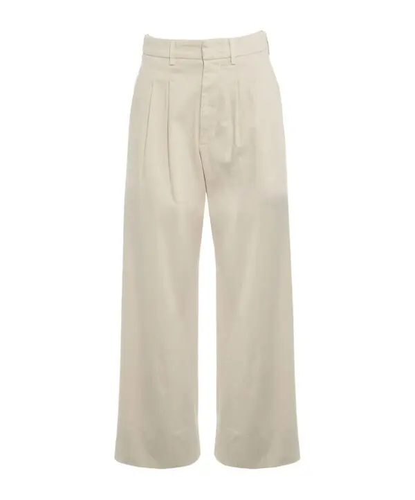 DONDUP Pleated Wide-leg Casual Trousers
