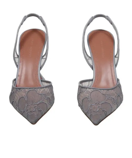 Amina Muaddi Pointed-toe High-heeled Sandals