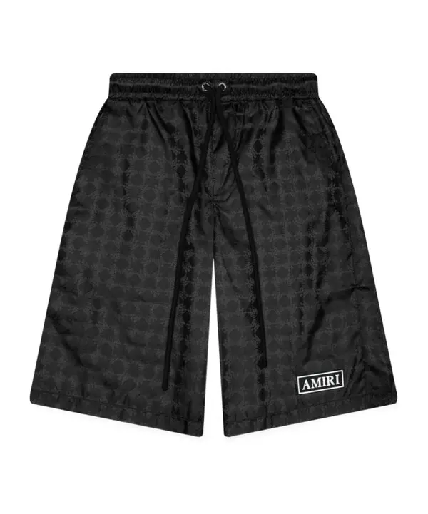 Amiri Ma Quad Logo Jacquard Shorts - Black