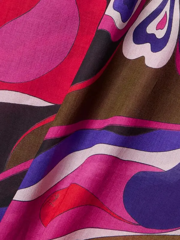Emilio Pucci Printed Cotton-voile Kaftan